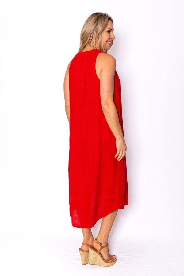 Cavendish Dress - Red - JorgiaKate Clothing